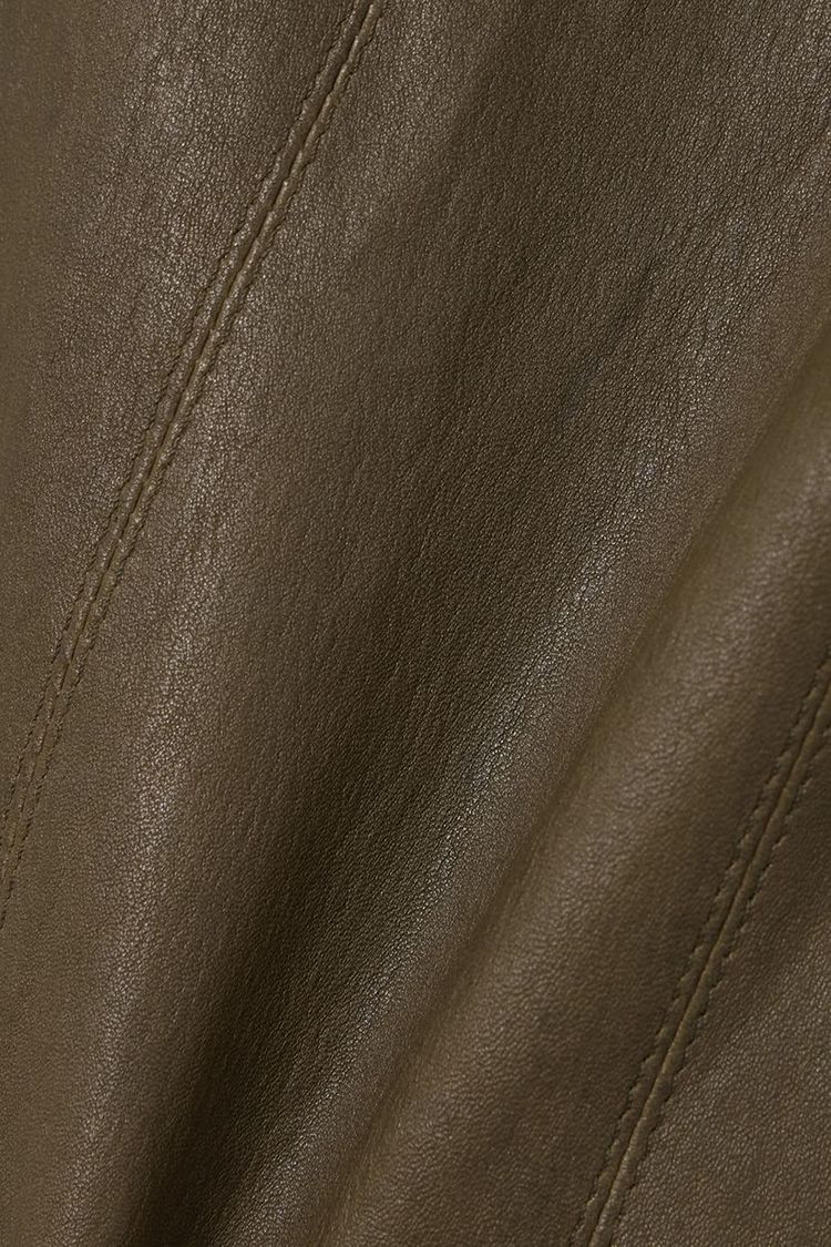 SPRWMN Strapless leather mini dress | THE OUTNET