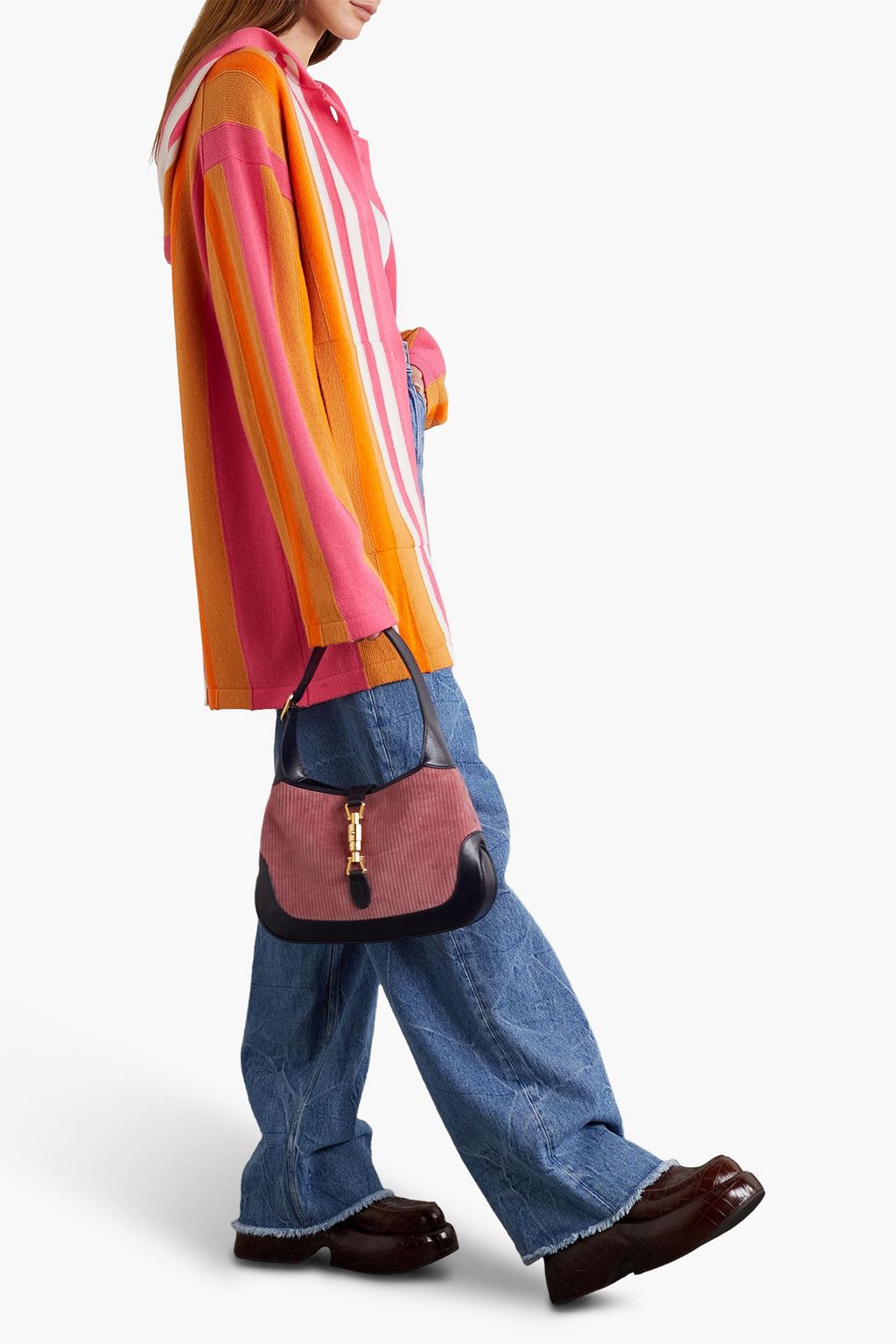 CLEMENTS RIBEIRO Arizona Baja striped cashmere hooded cardigan | THE OUTNET