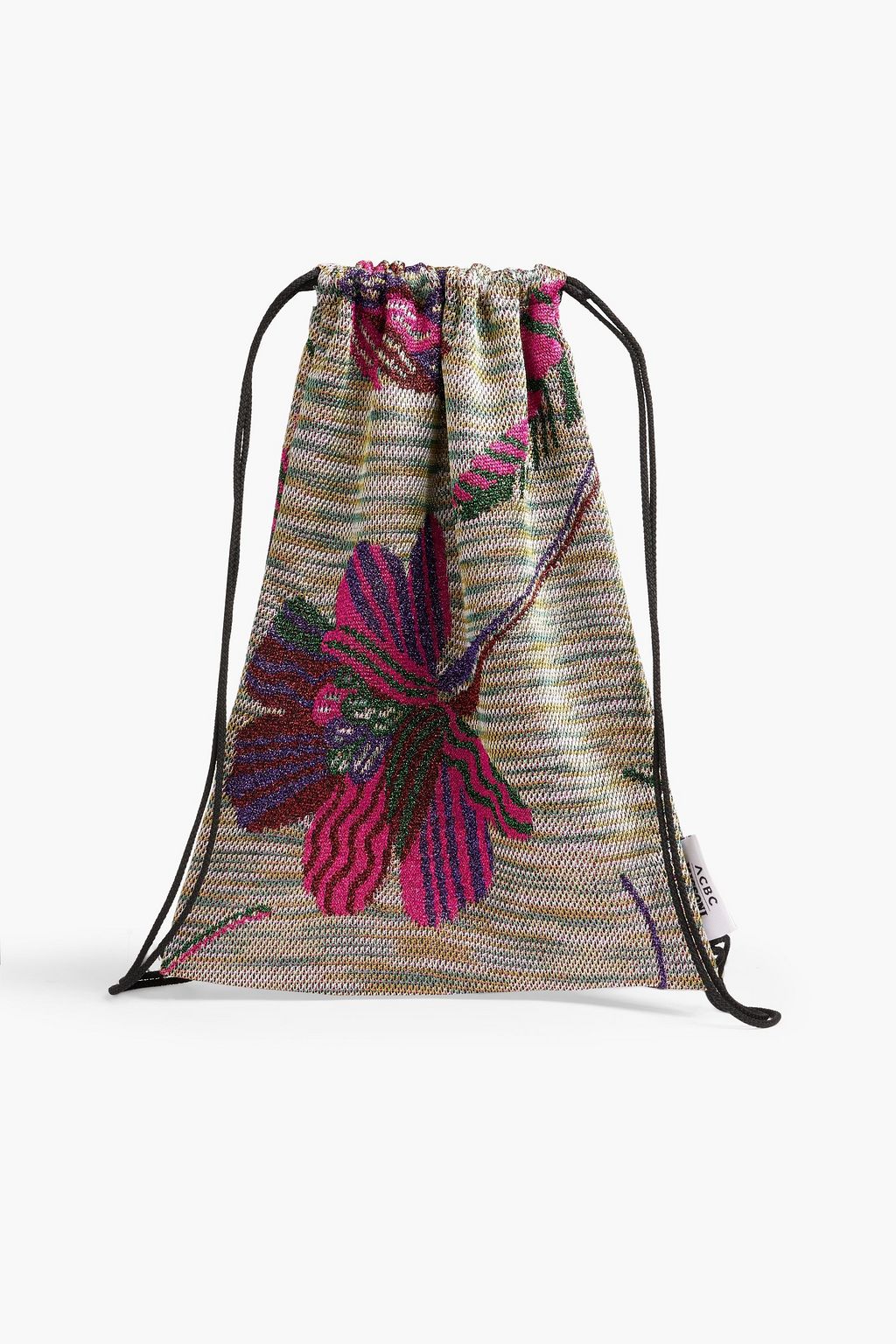 ACBC X MISSONI Color-block leather and suede high-top sneakers | THE OUTNET