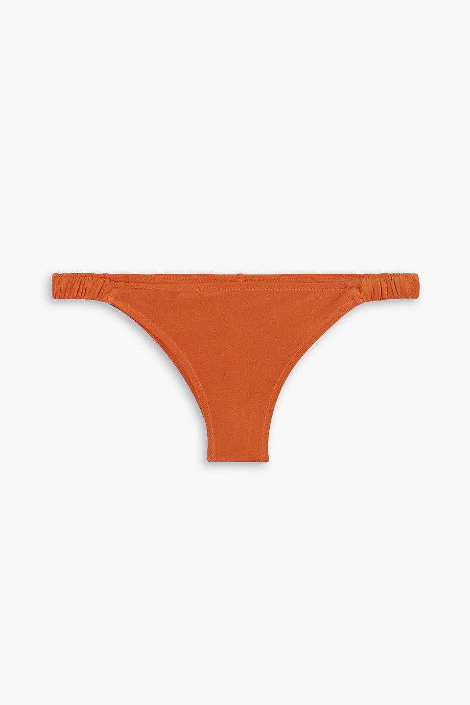 Fisch Corossol Ruched Bikini Briefs In Brick | ModeSens