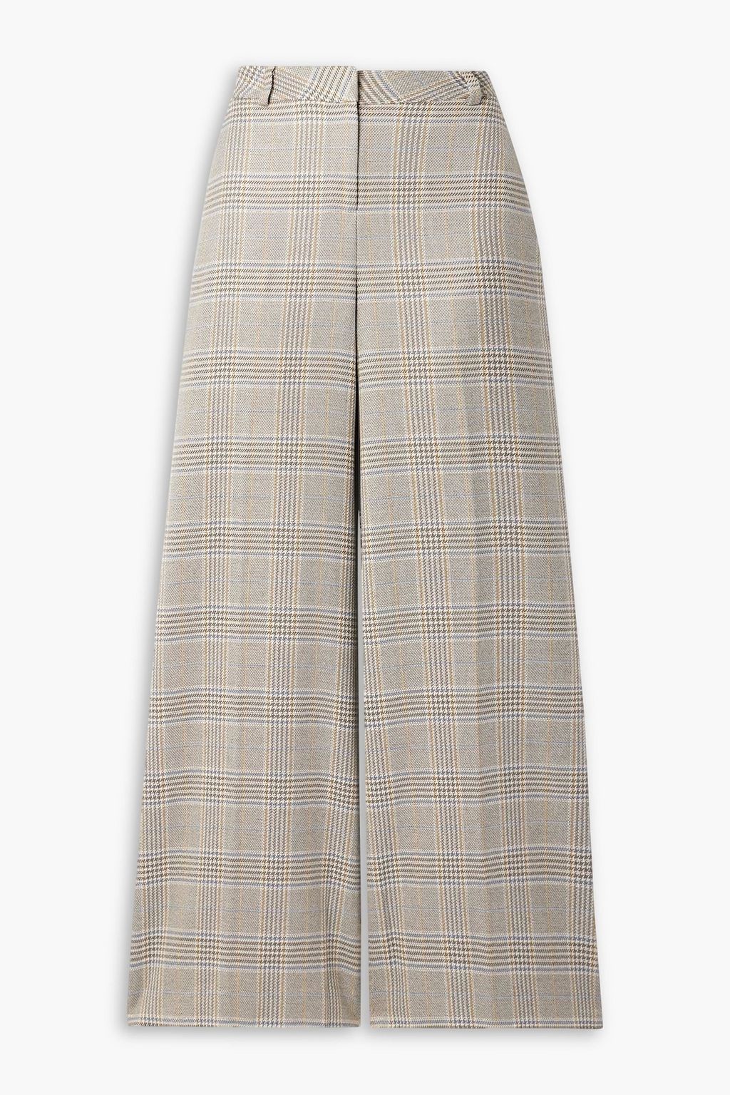L'AGENCE Pilar checked metallic jacquard wide-leg pants | THE OUTNET