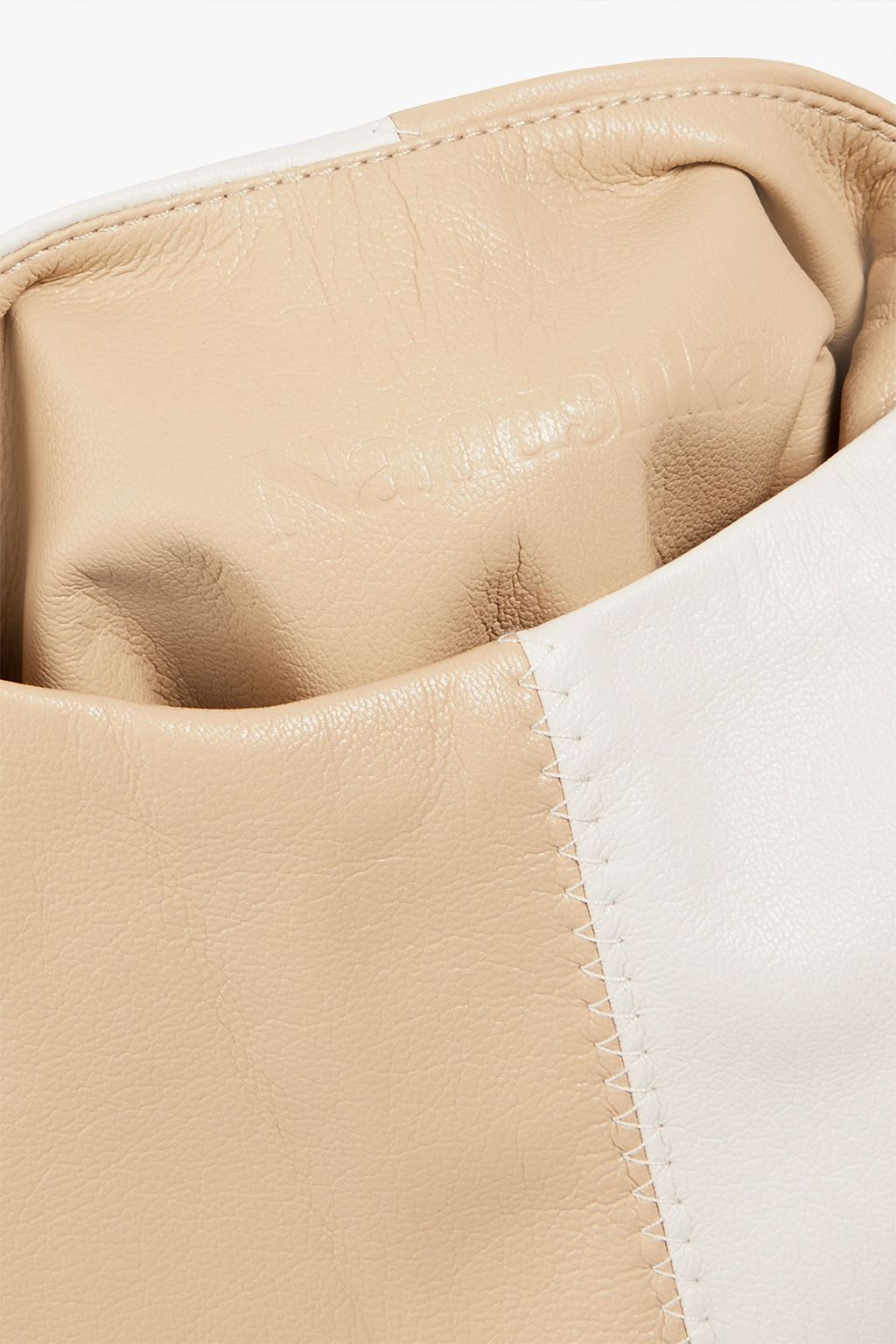 NANUSHKA Jen two-tone vegan leather tote | THE OUTNET