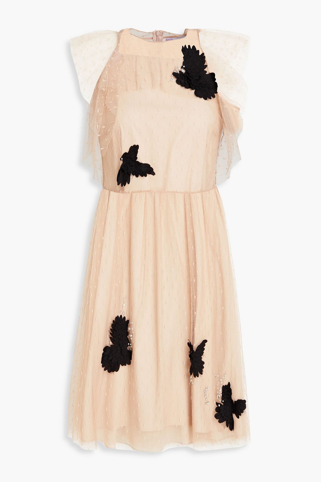 Redvalentino Embellished Point Desprit Mini Dress The Outnet