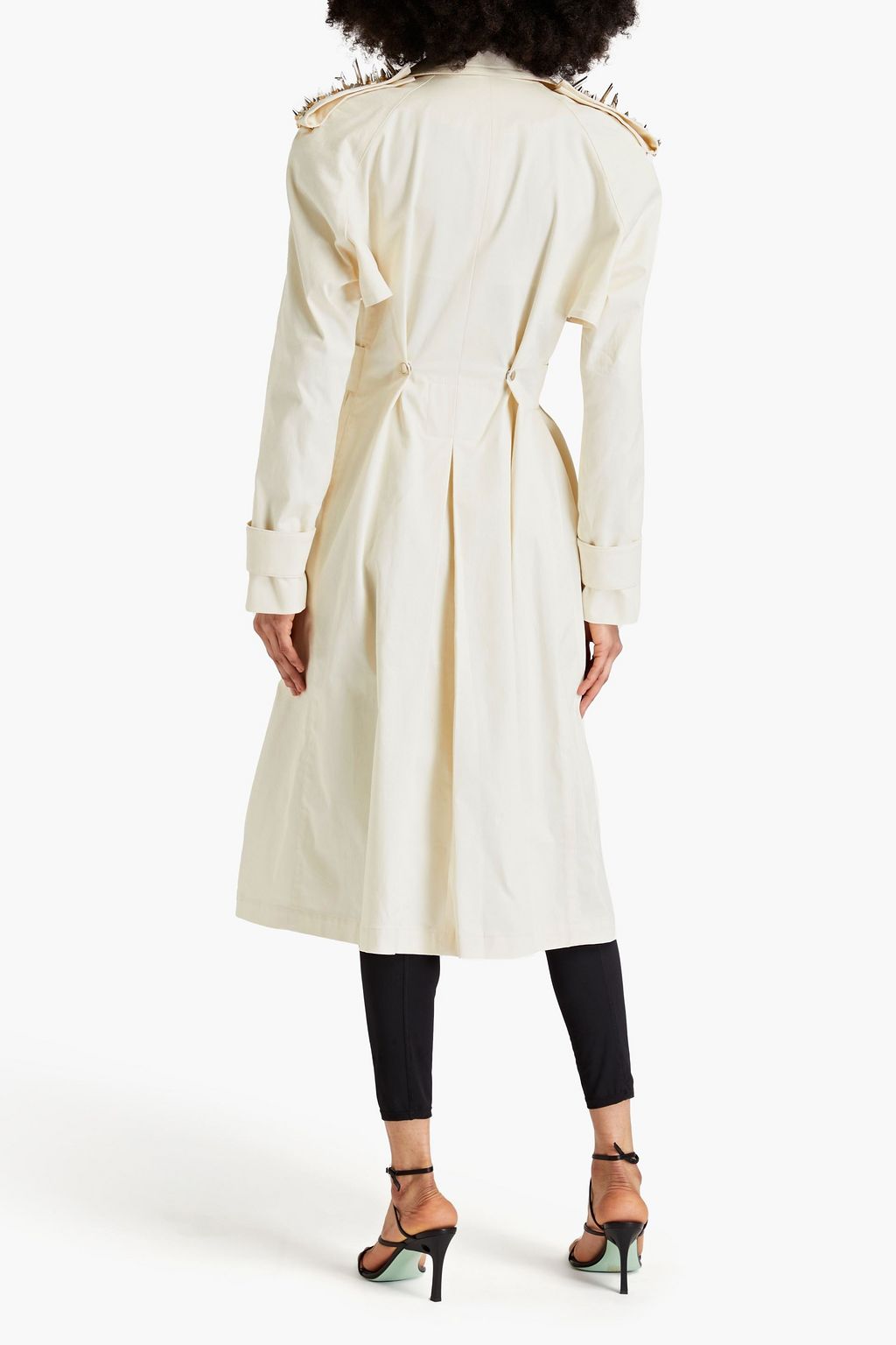 GIVENCHY Spiked cotton-blend twill trench coat | THE OUTNET