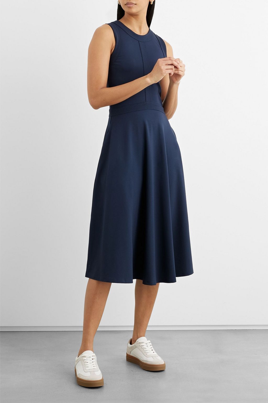 IRIS & INK Diana ECOVERO™-blend jersey midi dress | THE OUTNET