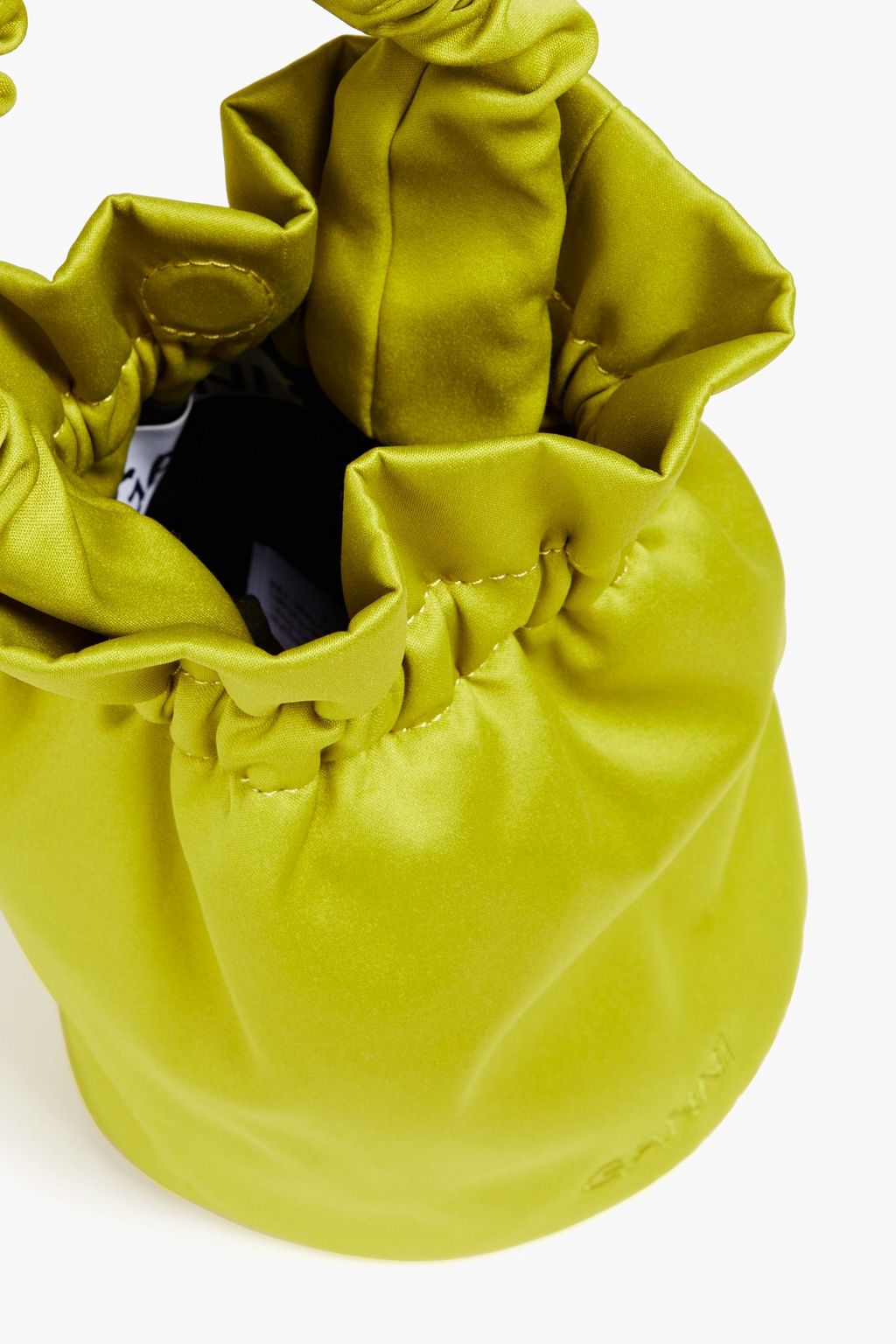 GANNI Satin bucket bag | THE OUTNET