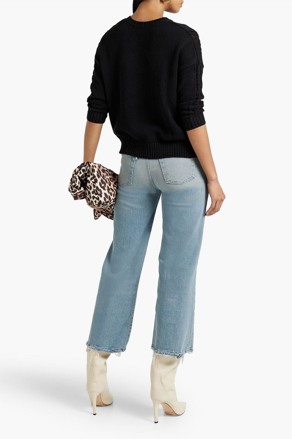 COTTON BY AUTUMN CASHMERE Cable-knit cotton sweater | THE OUTNET