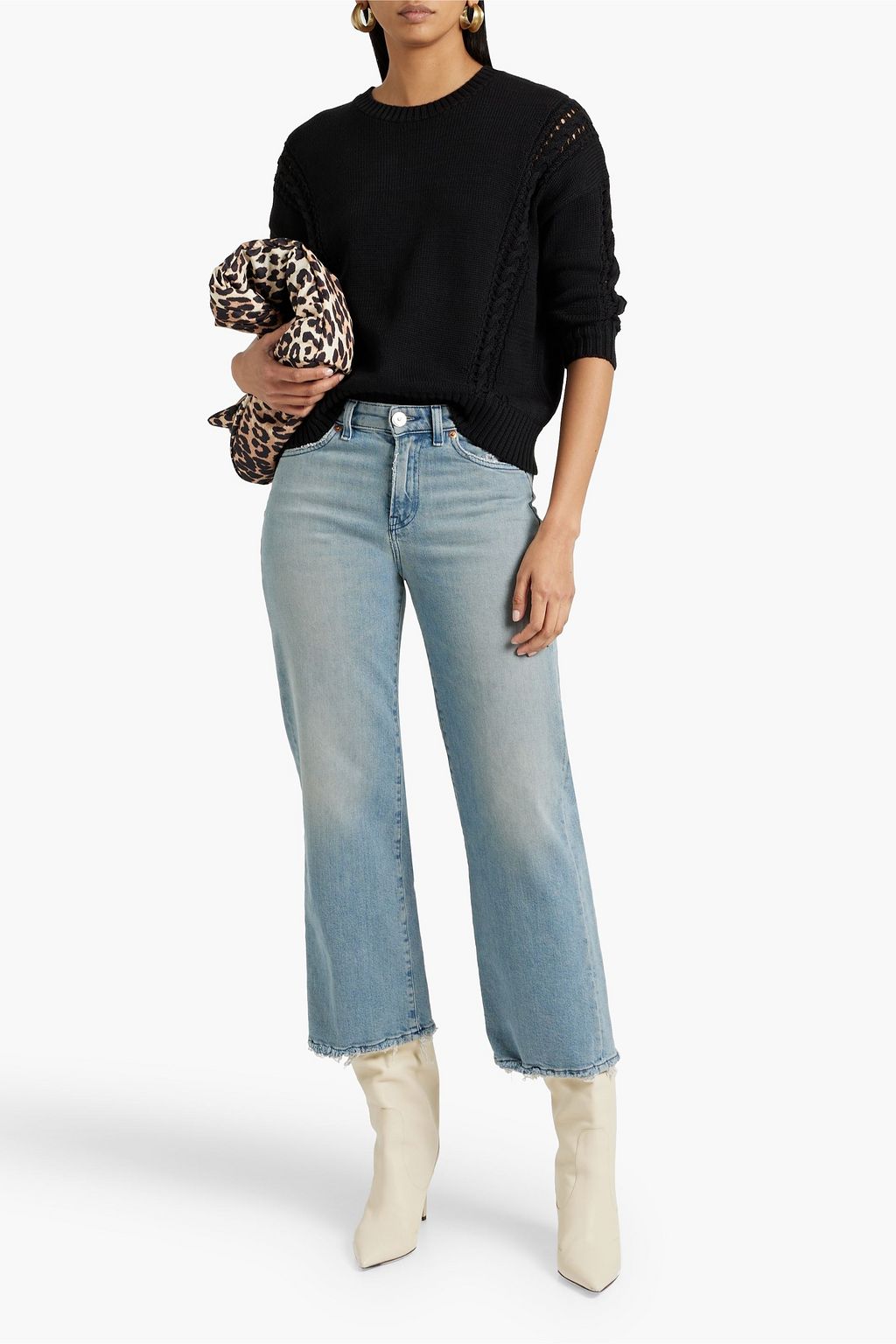 COTTON BY AUTUMN CASHMERE Cable-knit cotton sweater | THE OUTNET