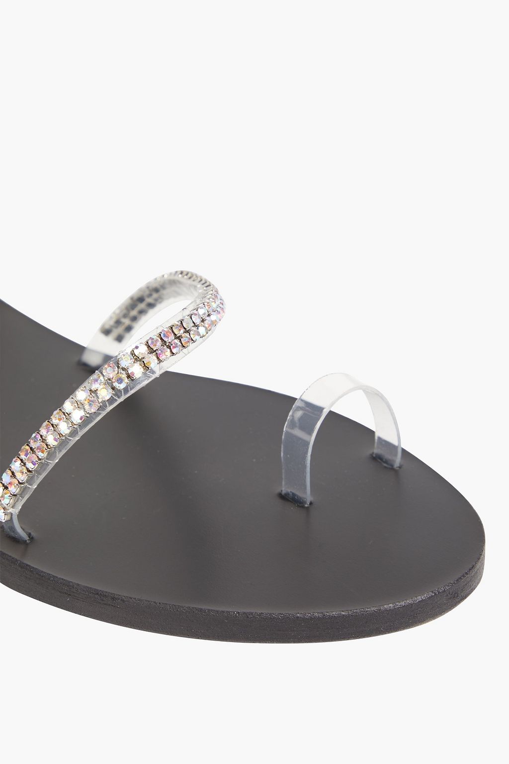 ANCIENT GREEK SANDALS Irina crystal-embellished PVC sandals | THE OUTNET
