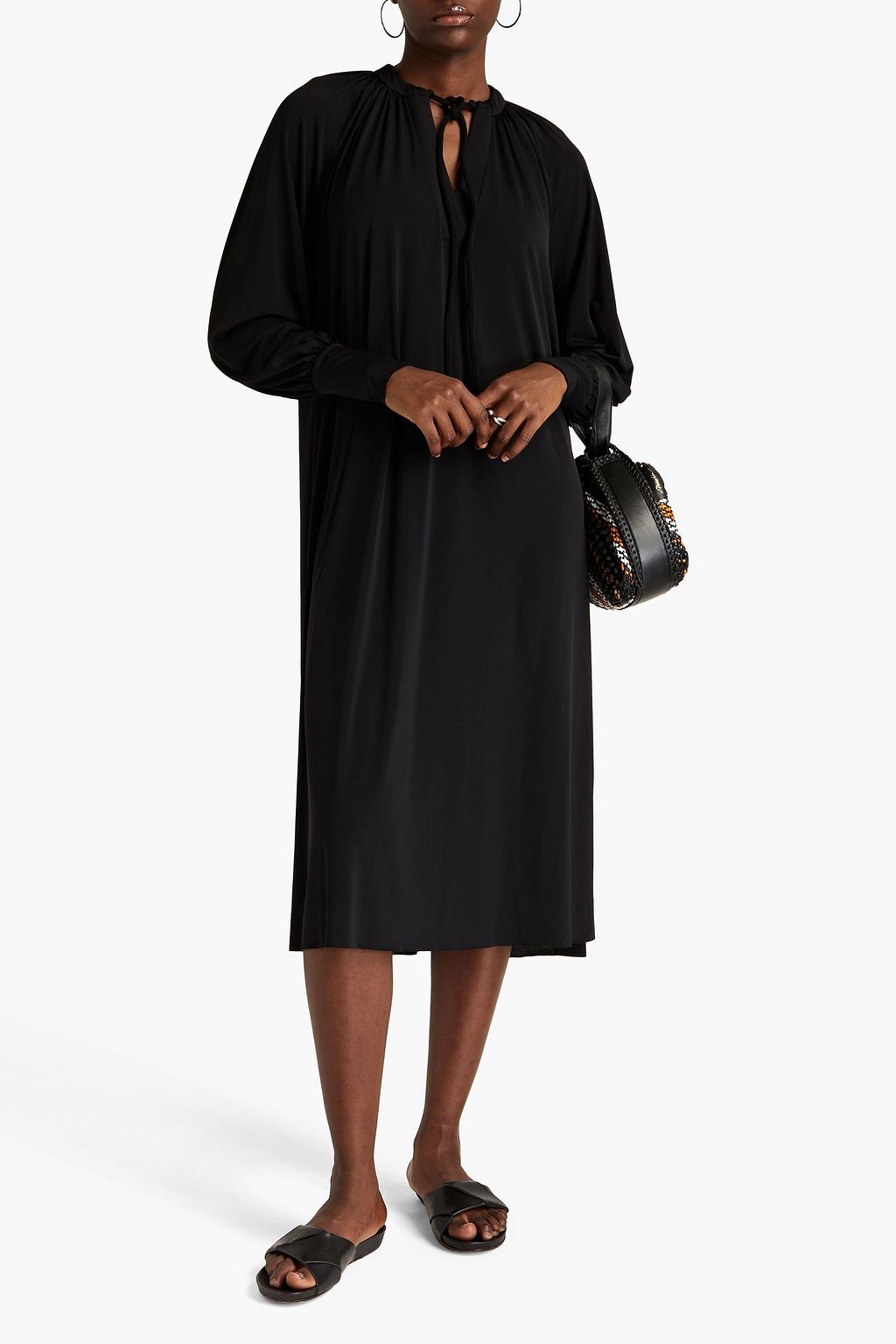 DAY BIRGER ET MIKKELSEN Asher Day Wish gathered jersey midi dress | THE ...