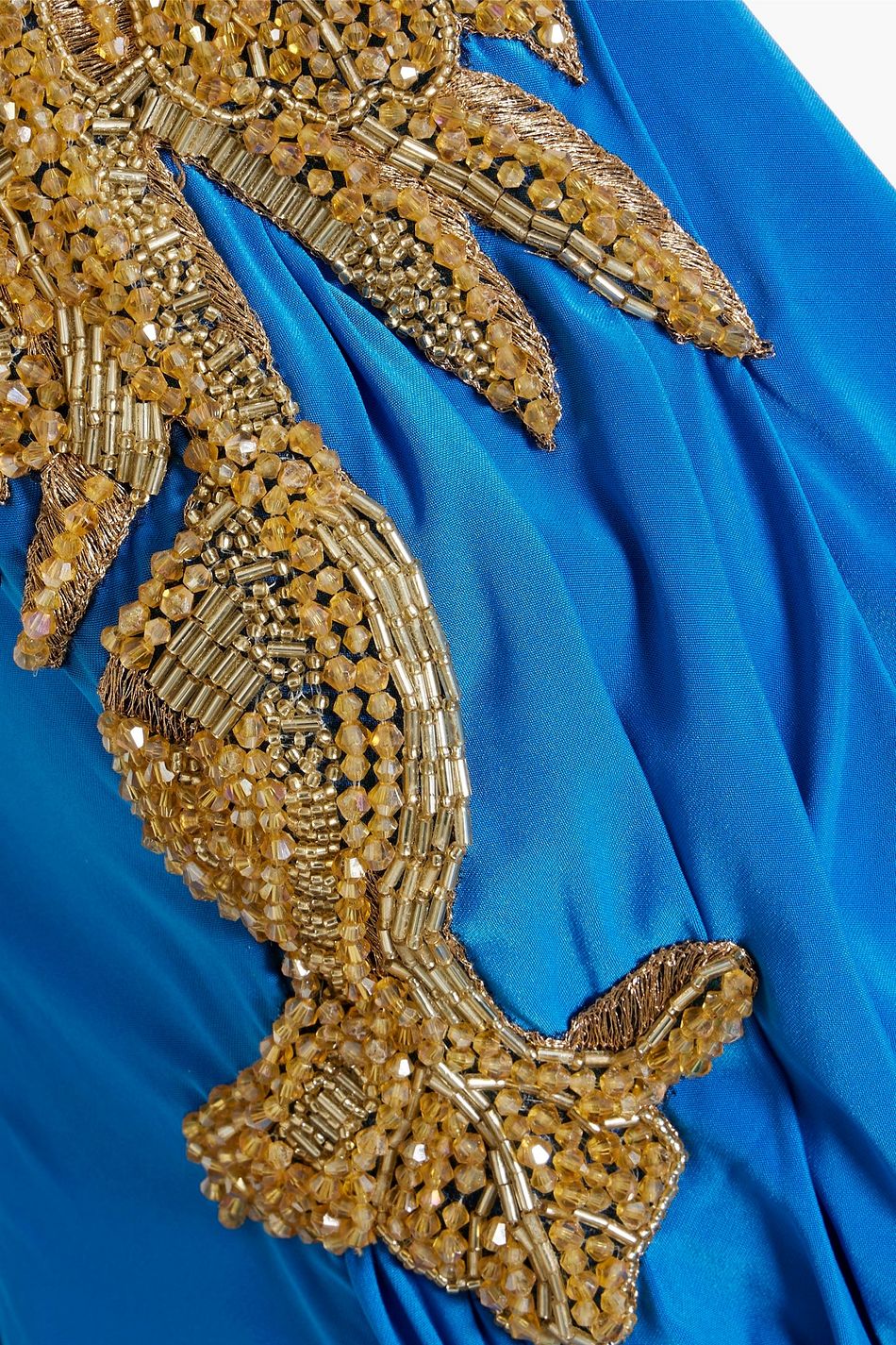 RHEA COSTA Bead-embellished ruched jersey gown | THE OUTNET