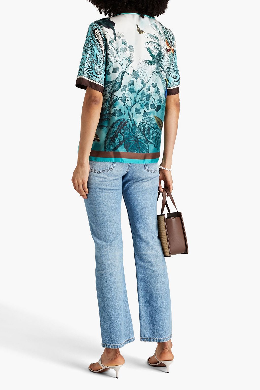 F.R.S. FOR RESTLESS SLEEPERS Homonoia printed silk-satin shirt | THE OUTNET