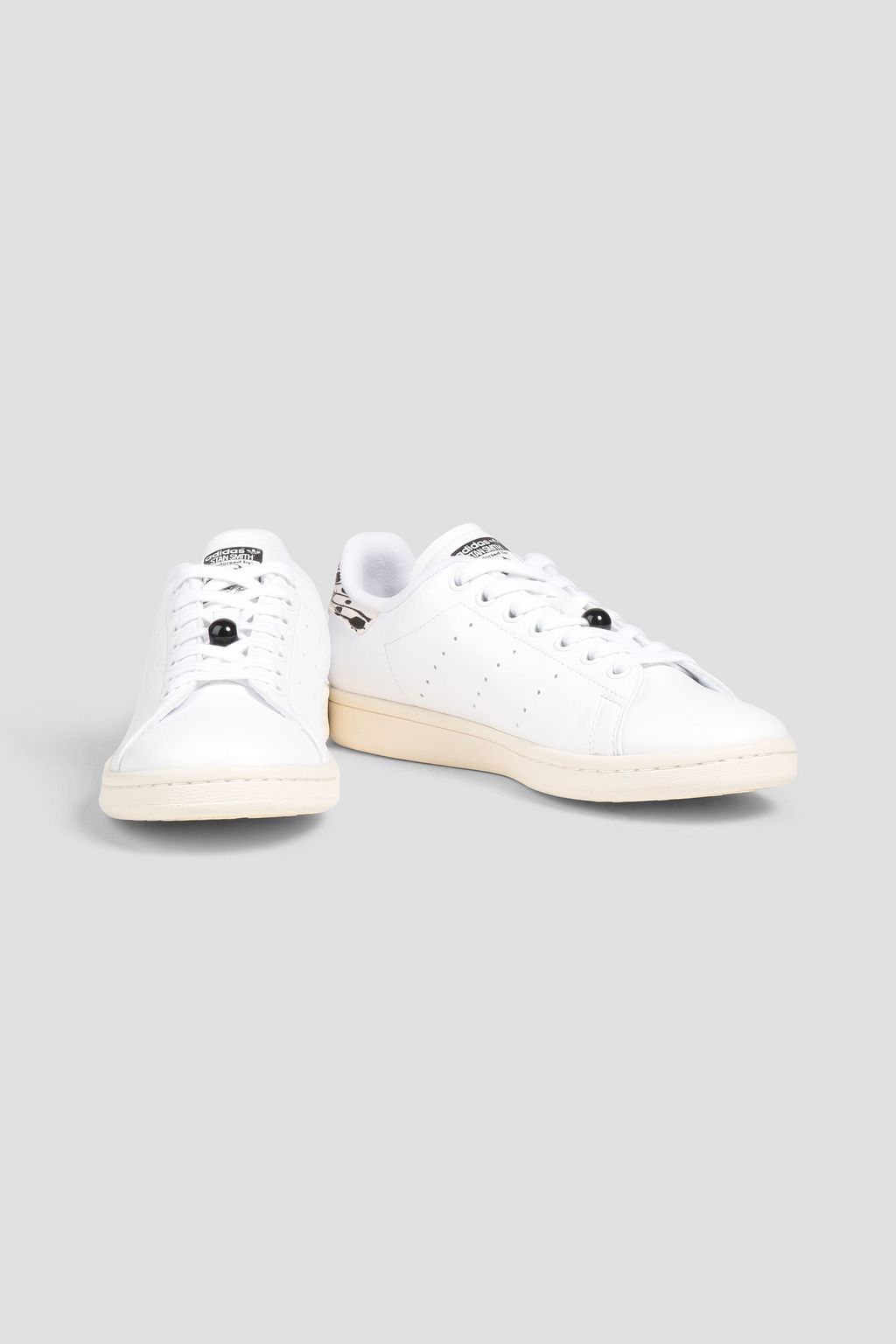 ADIDAS ORIGINALS Stan Smith bead-embellished leather sneakers | THE OUTNET