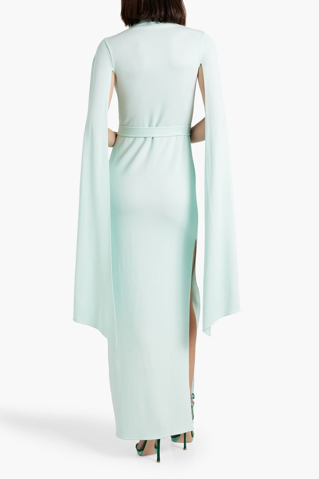 SAFIYAA Tomesha belted crepe maxi dress | THE OUTNET