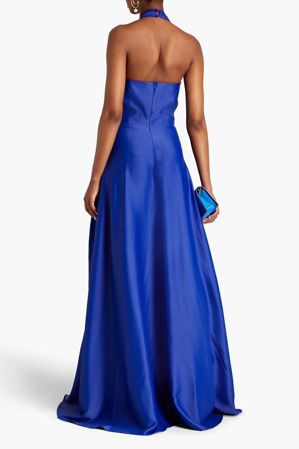 SAFIYAA Baako satin halterneck gown | THE OUTNET