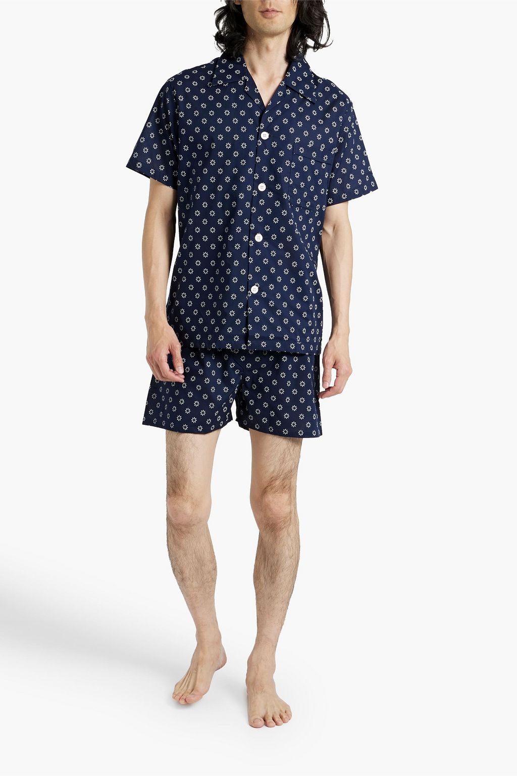 DEREK ROSE Nelson printed cotton-poplin pajama set | THE OUTNET