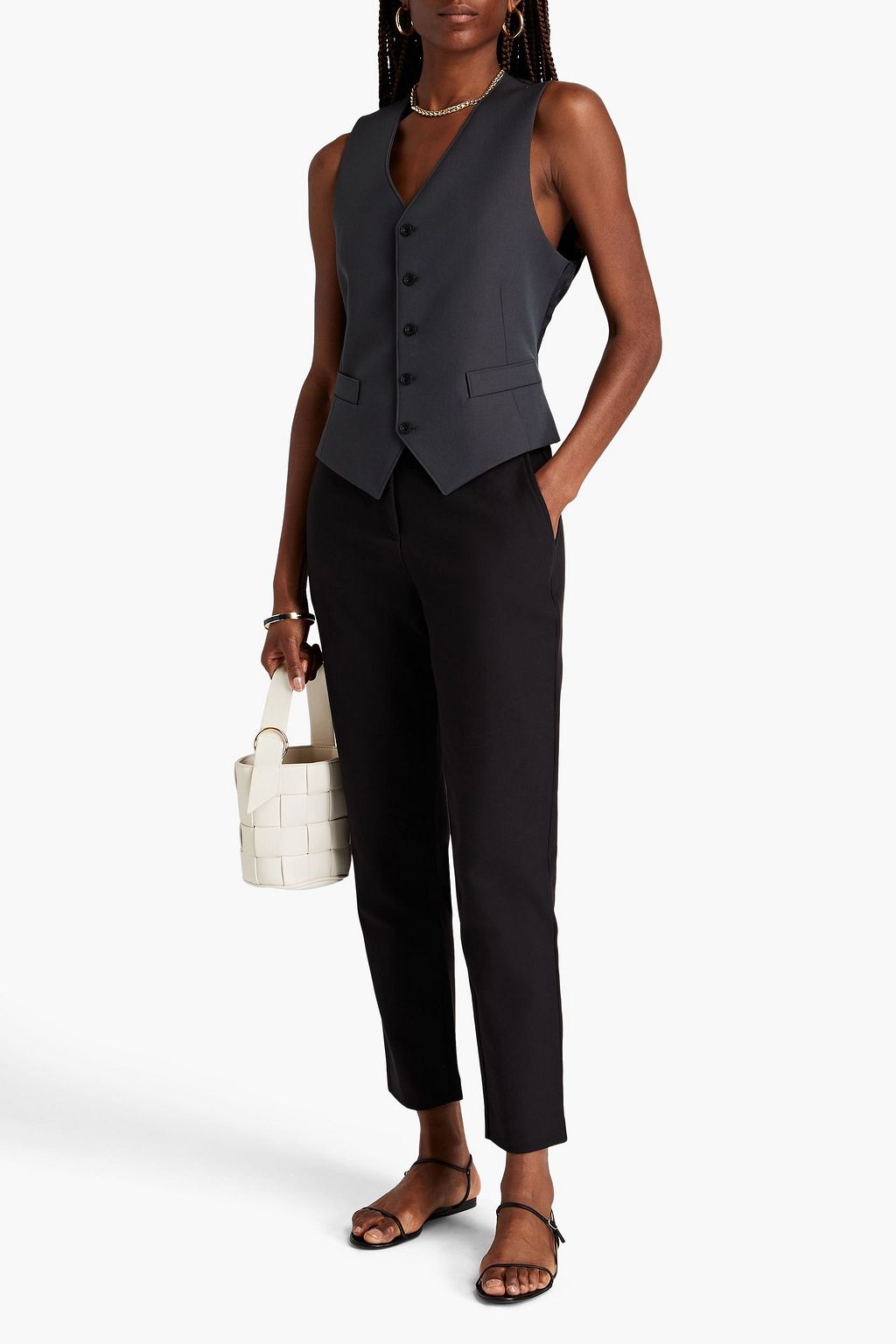 BA&SH Cinley cotton-twill tapered pants | THE OUTNET