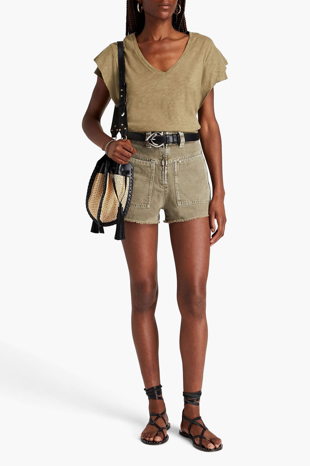 BA&SH David denim shorts | THE OUTNET