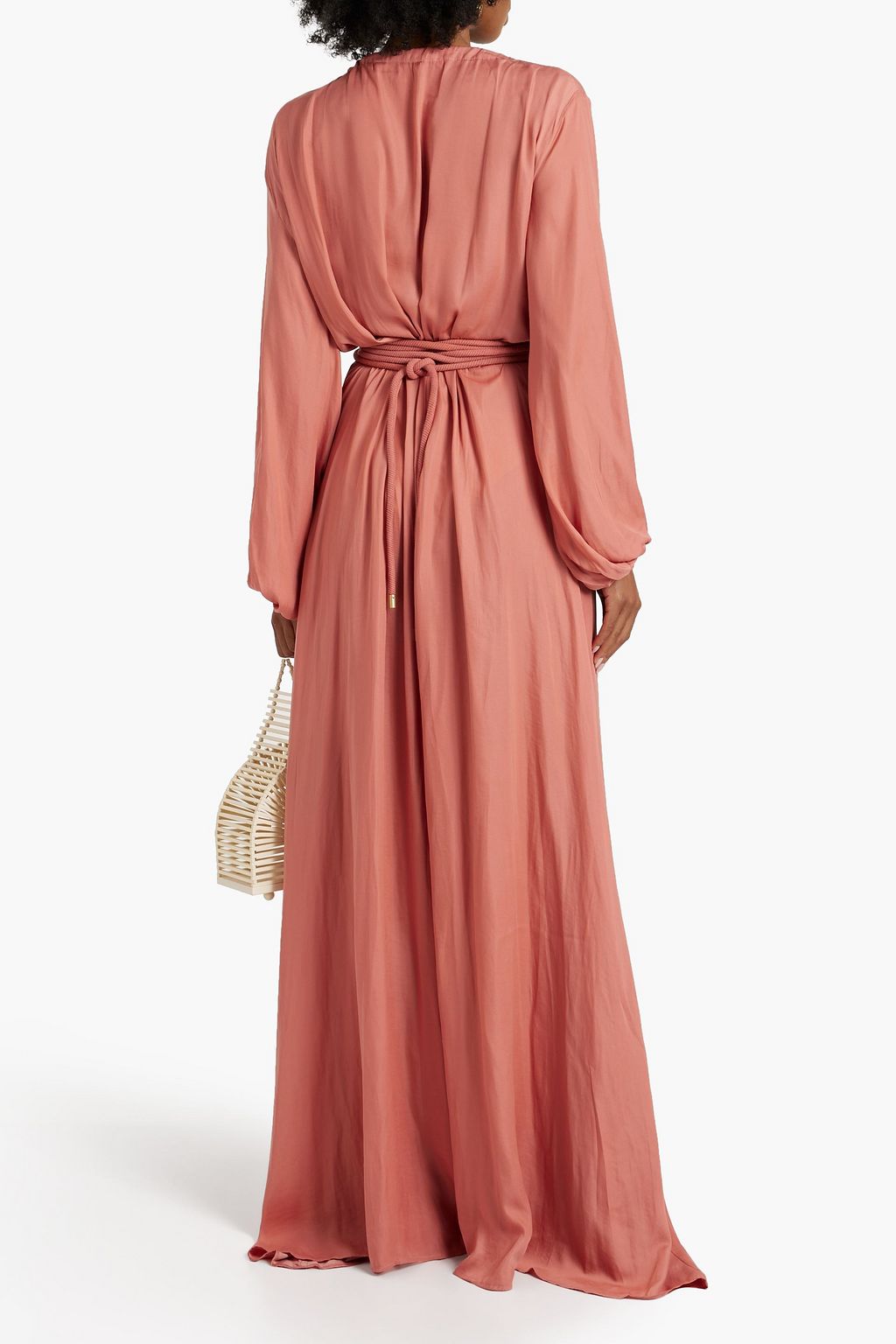 ANDREA IYAMAH Neema gathered voile maxi dress | THE OUTNET