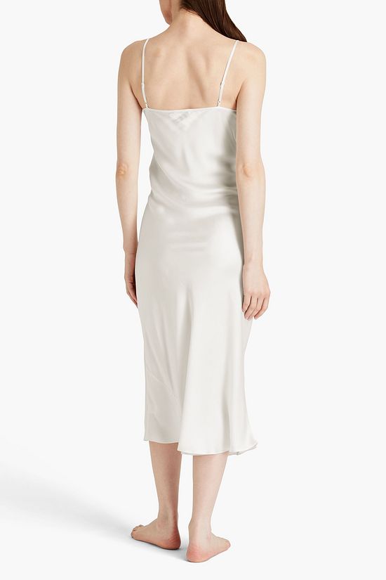 GINIA Lace-trimmed silk-satin nightdress | THE OUTNET