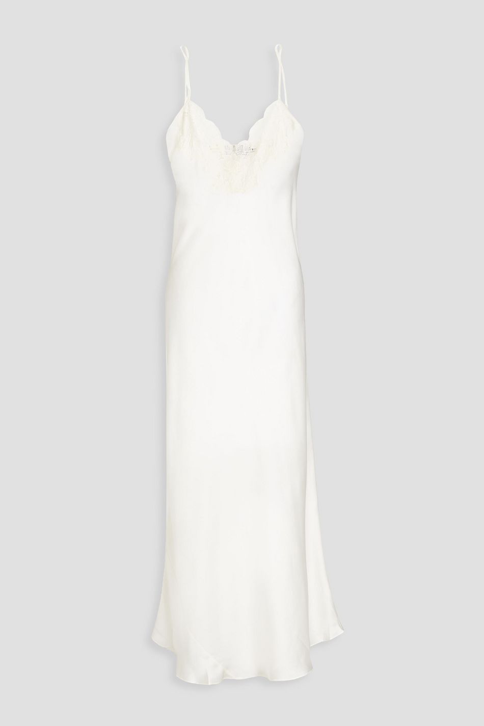 GINIA Lace-trimmed silk-satin nightdress | THE OUTNET