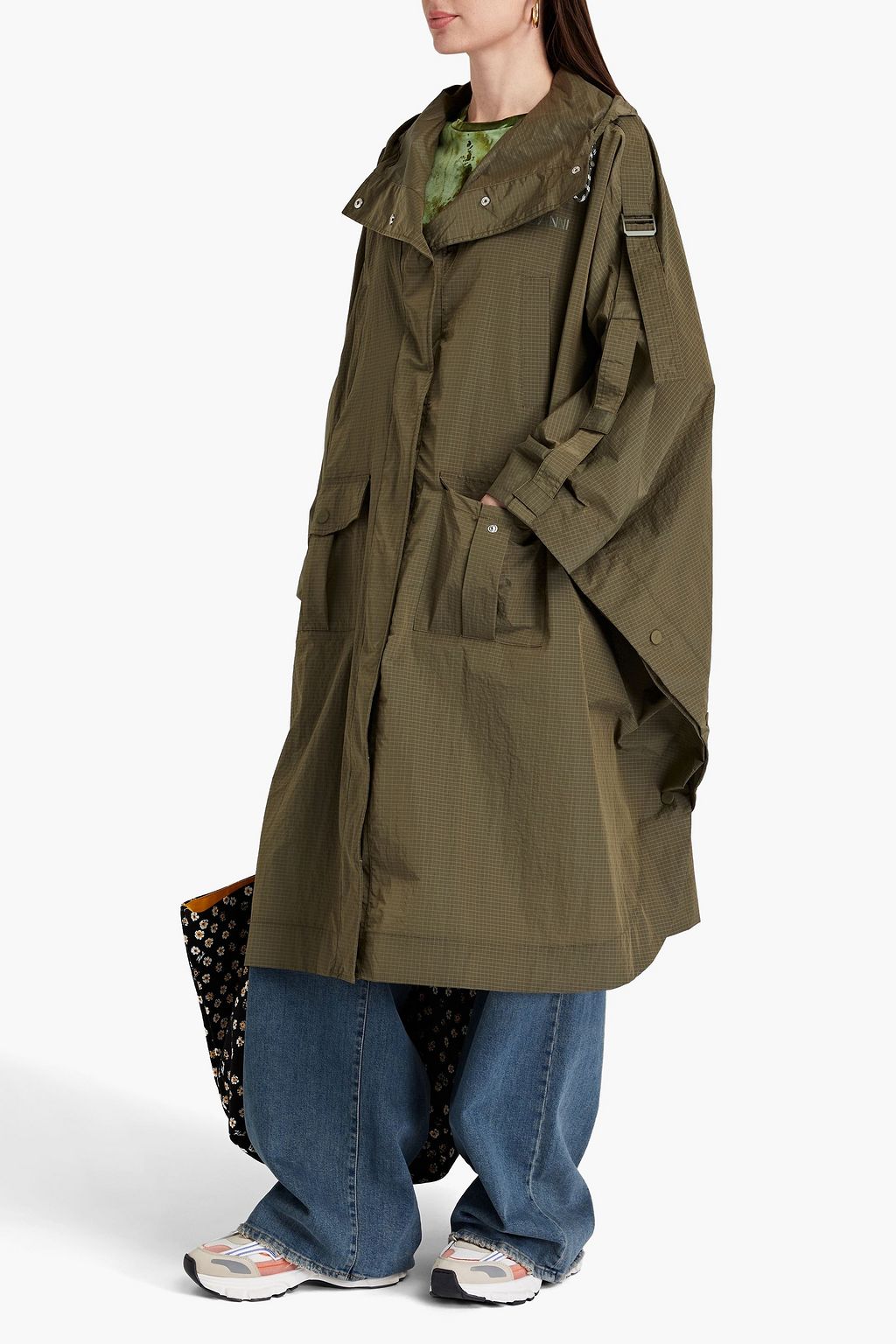 GANNI Ripstop cape | THE OUTNET