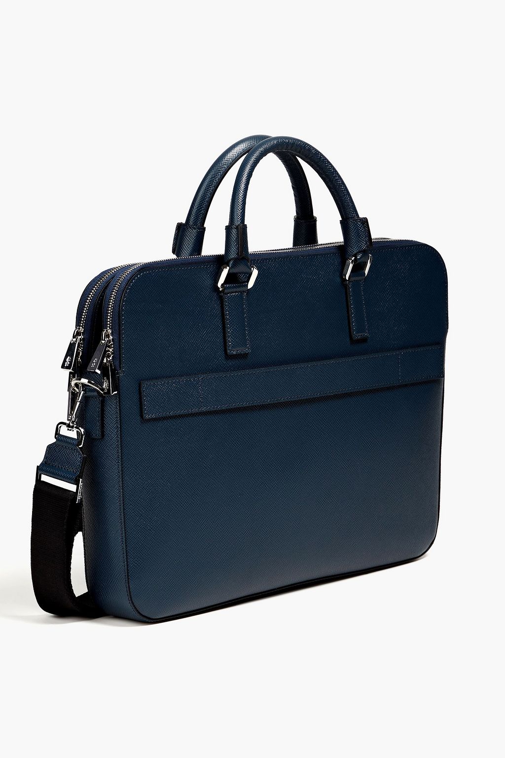 SERAPIAN Evolution textured-leather briefcase | THE OUTNET