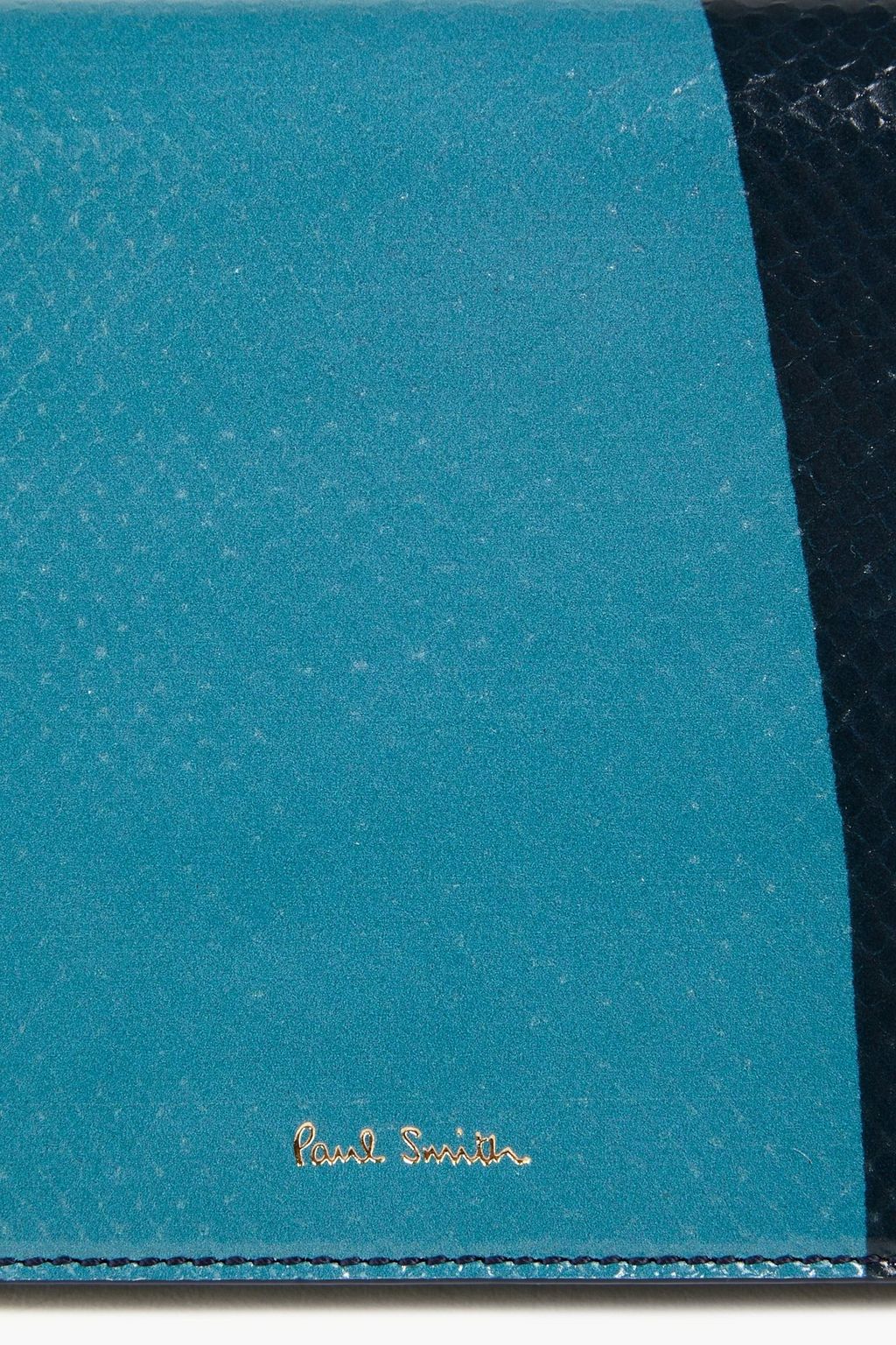 PAUL SMITH Color-block snake-effect leather shoulder bag | THE OUTNET