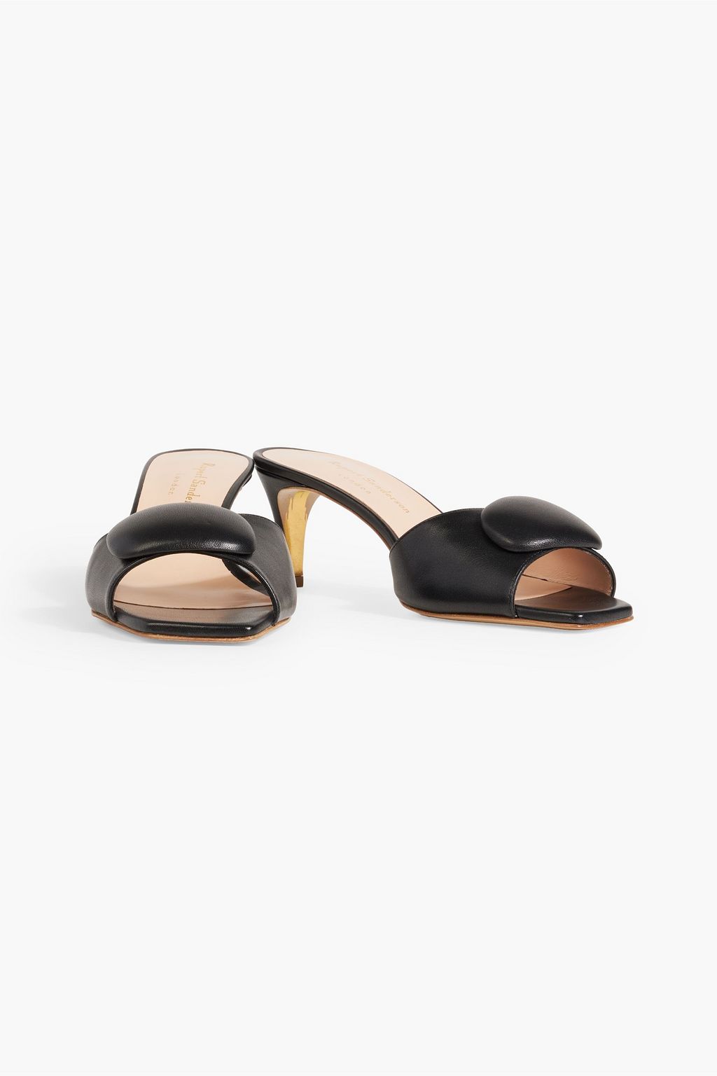 RUPERT SANDERSON Cornelia embellished leather mules | THE OUTNET