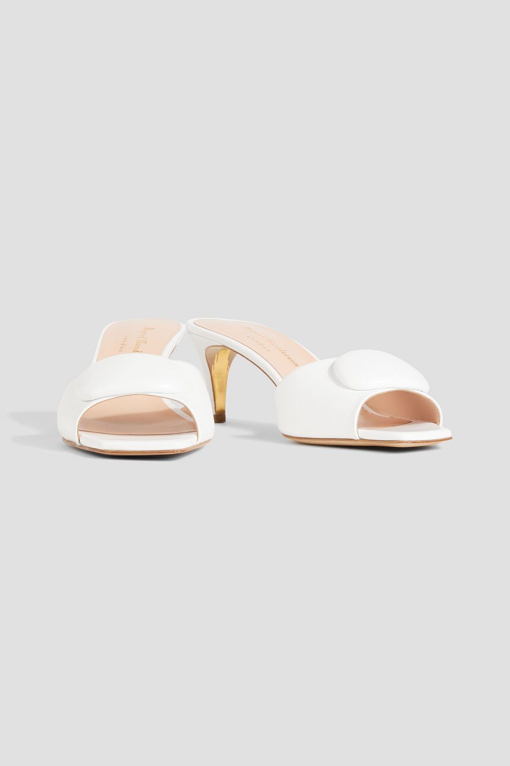 RUPERT SANDERSON Cornelia embellished leather mules | THE OUTNET