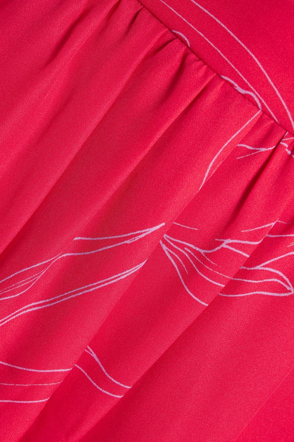 CAROLINA HERRERA Gathered floral-print silk-crepe midi skirt | Sale up ...