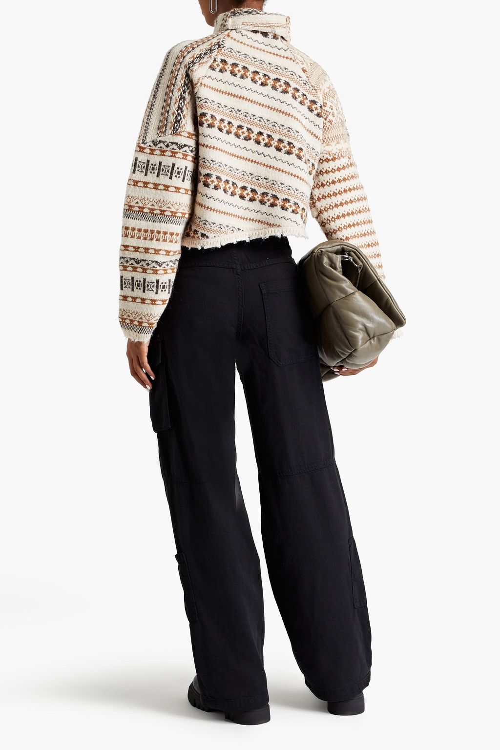 RAG & BONE Hollis Fair Isle jacquard-knit wool-blend turtleneck sweater ... RAG & BONE Hollis Fair Isle jacquard-knit wool-blend turtleneck sweater ...