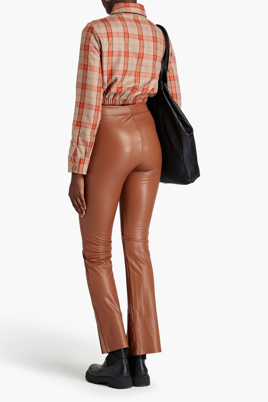 COMMANDO Faux leather flared pants | THE OUTNET
