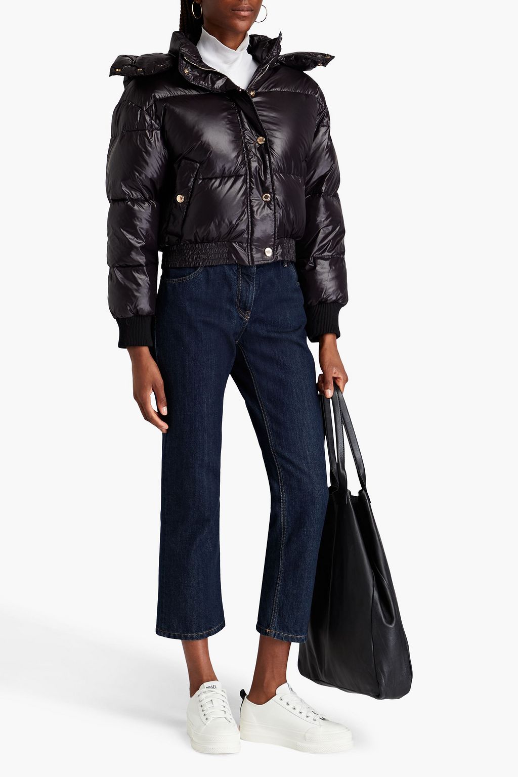 SANDRO Quilted shell hooded jacket | THE OUTNET