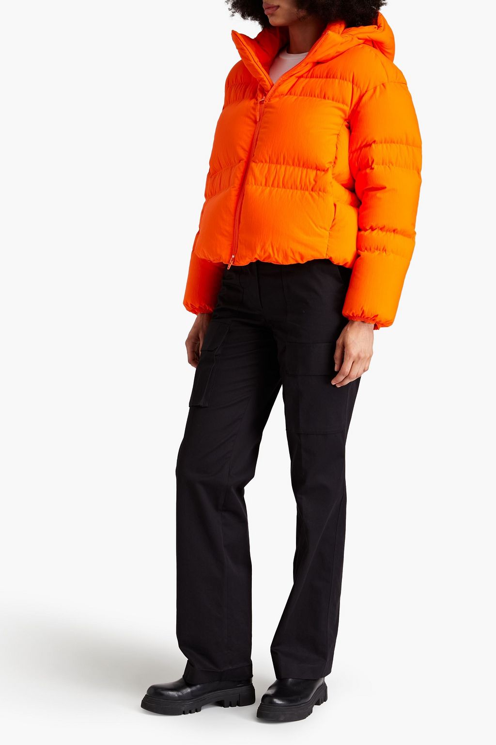 Y-3 Quilted shell hooded down jacket | THE OUTNET