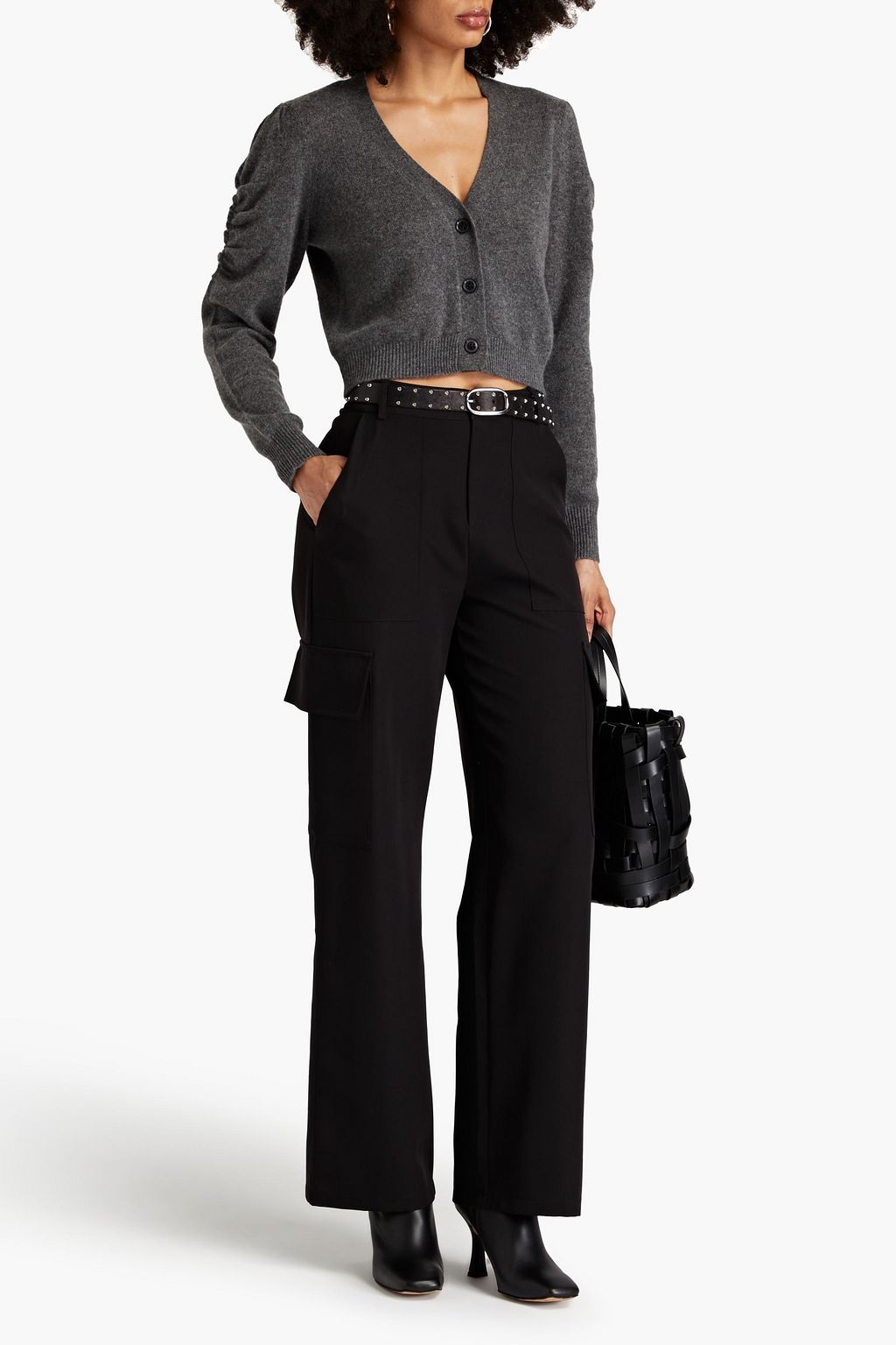 FRAME Ruched cashmere cardigan | THE OUTNET