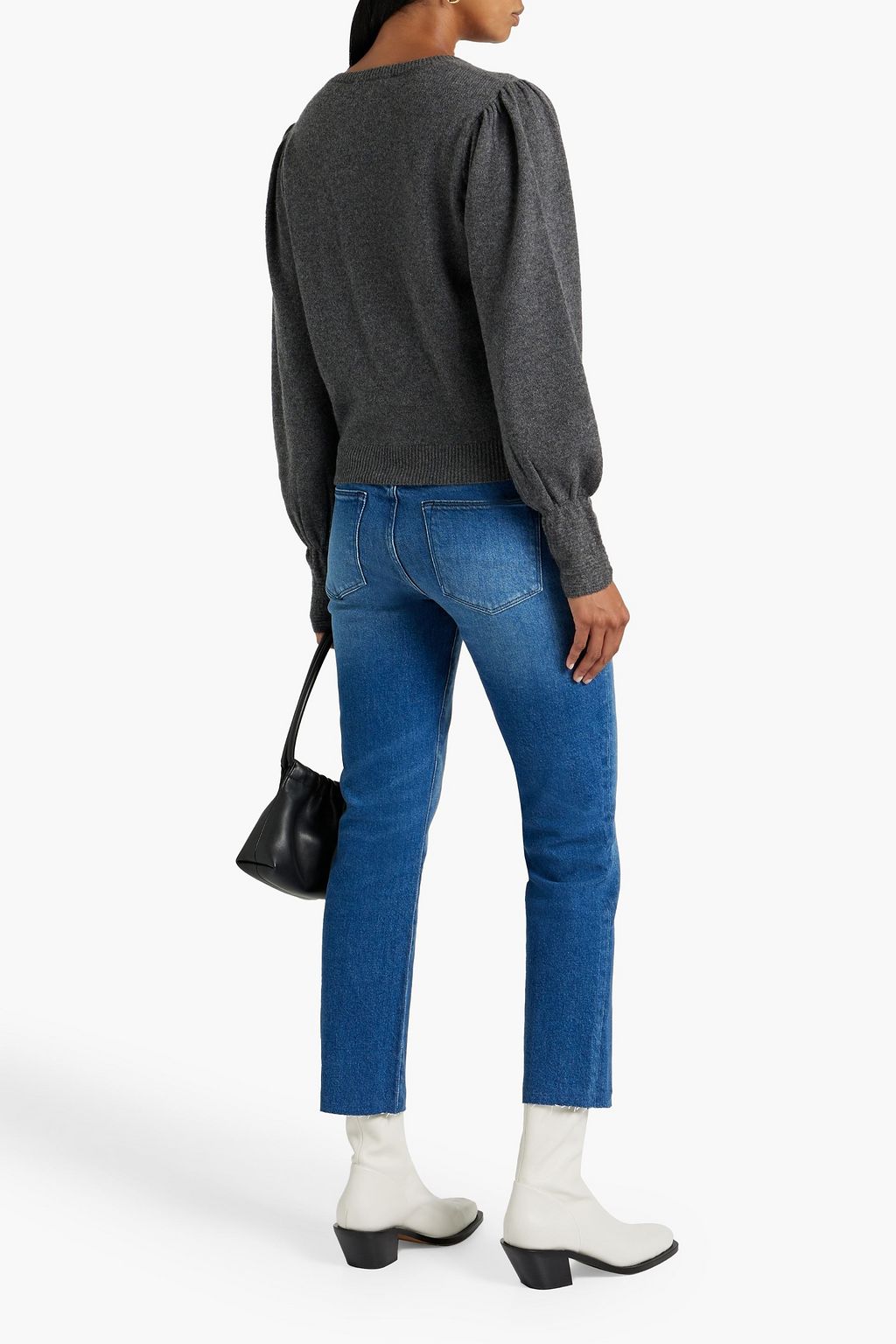 FRAME Mélange cashmere sweater | THE OUTNET
