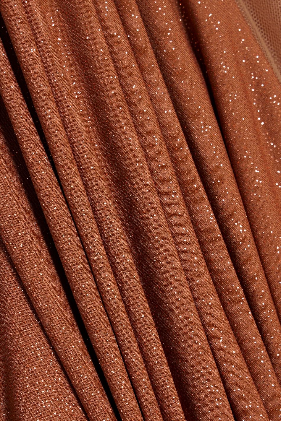 RHEA COSTA Ruched tulle-paneled glittered jersey gown | THE OUTNET