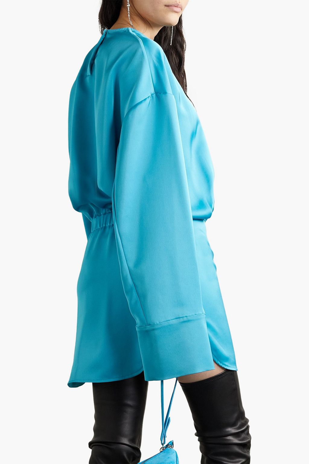 아비토 satin-crepe 미니 드레스 원피스 | THE ATTICO | 페칭 FETCHING