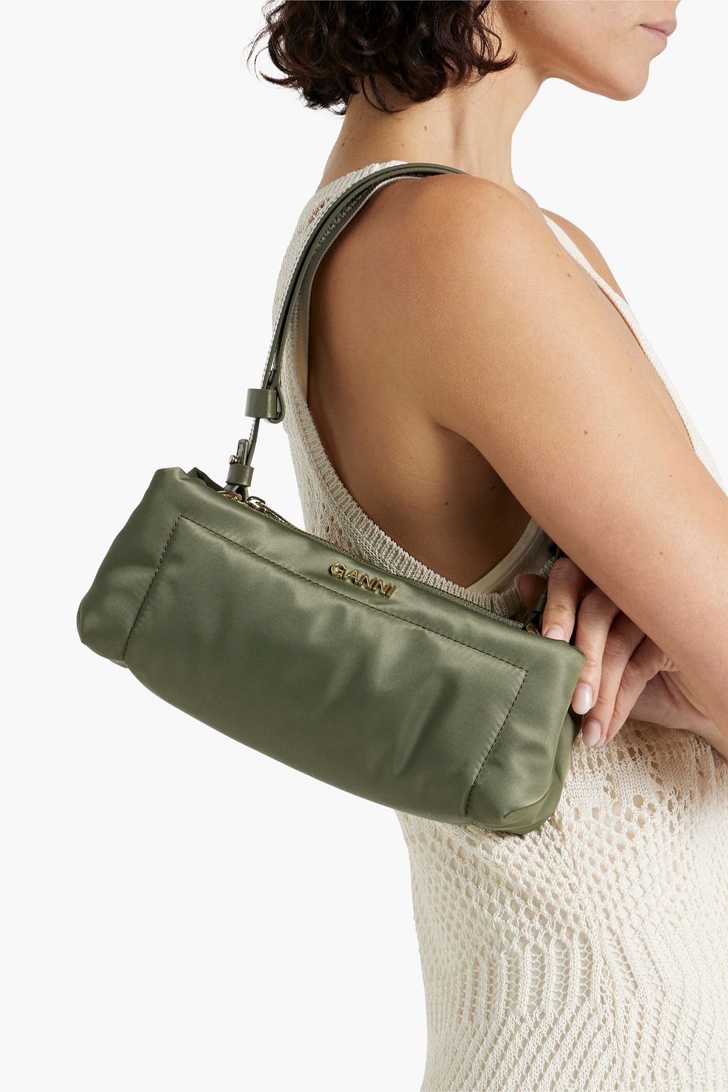 GANNI Shell shoulder bag | THE OUTNET