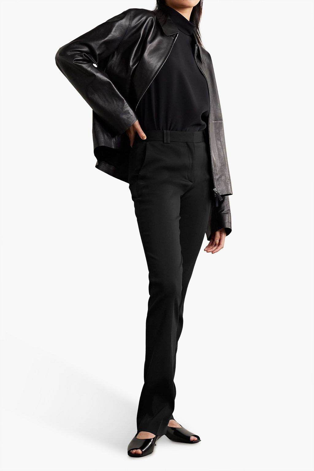 THE ROW Idra stretch-crepe straight-leg pants | THE OUTNET