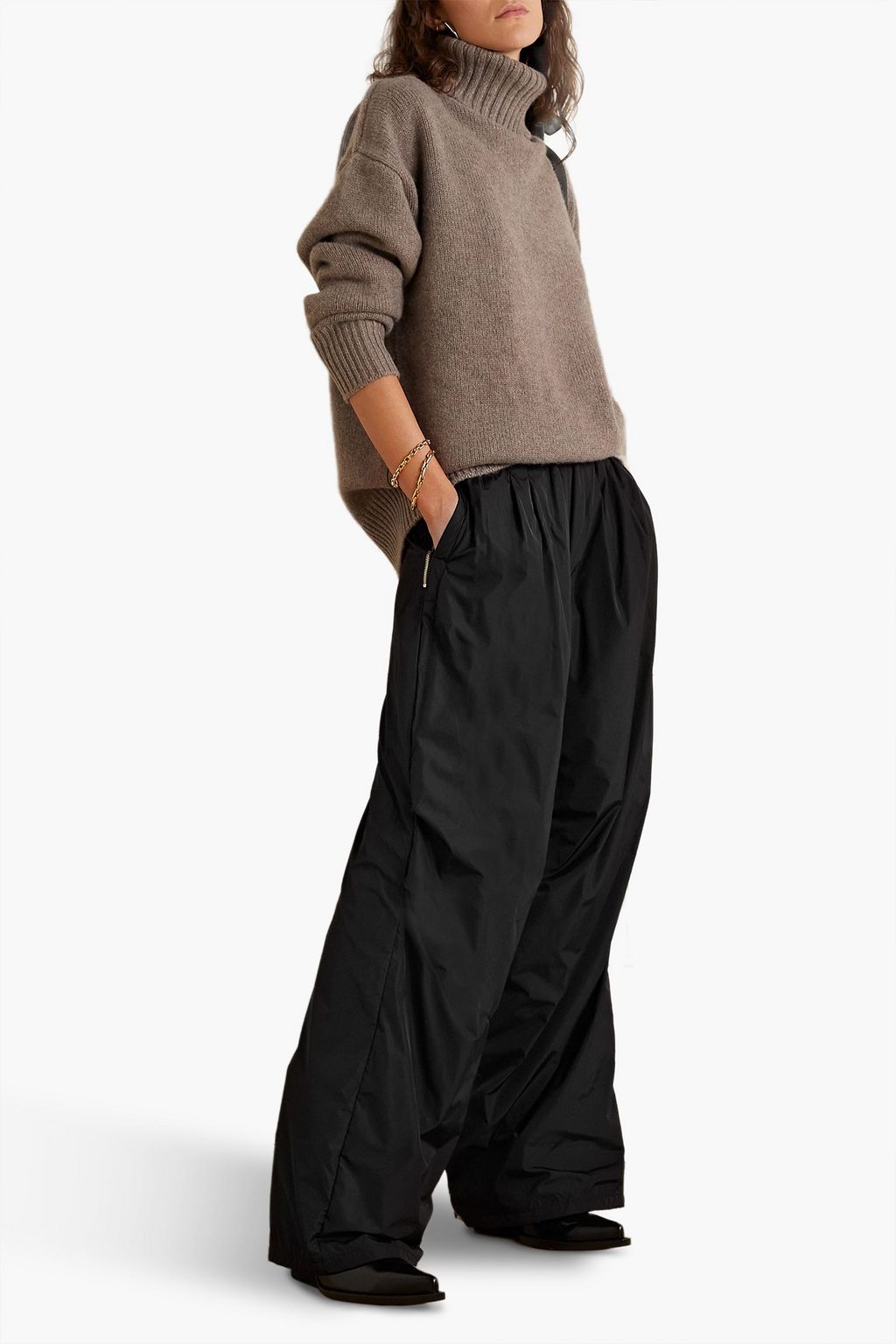 MAX MARA Tarsio zip-detailed shell wide-leg pants | THE OUTNET