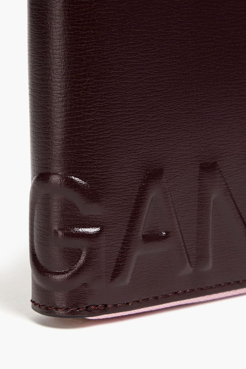 GANNI Two-tone embossed wallet | THE OUTNET