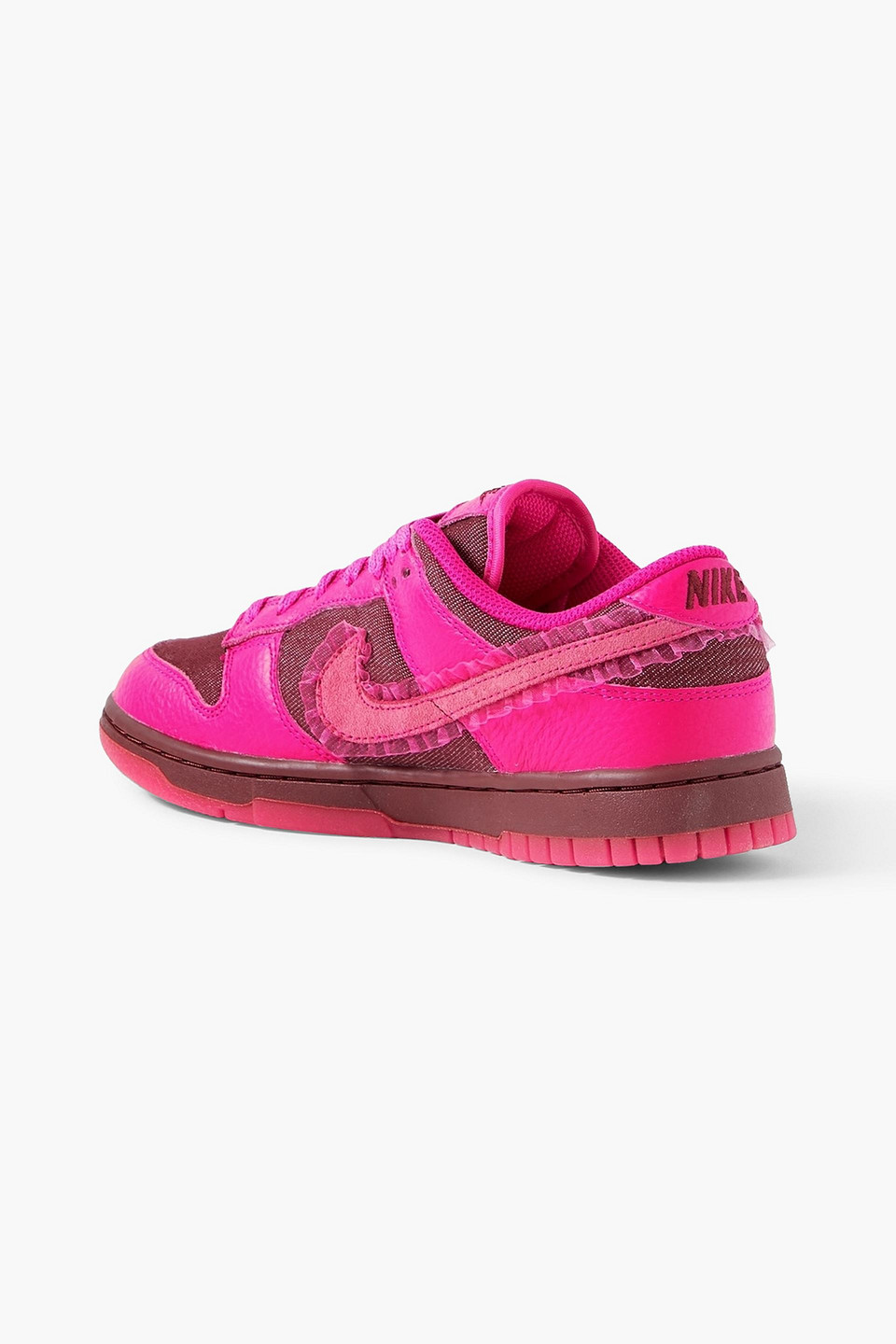 Nike Dunk Low Sneakers Aus Leder Und Twill In Merlot | ModeSens