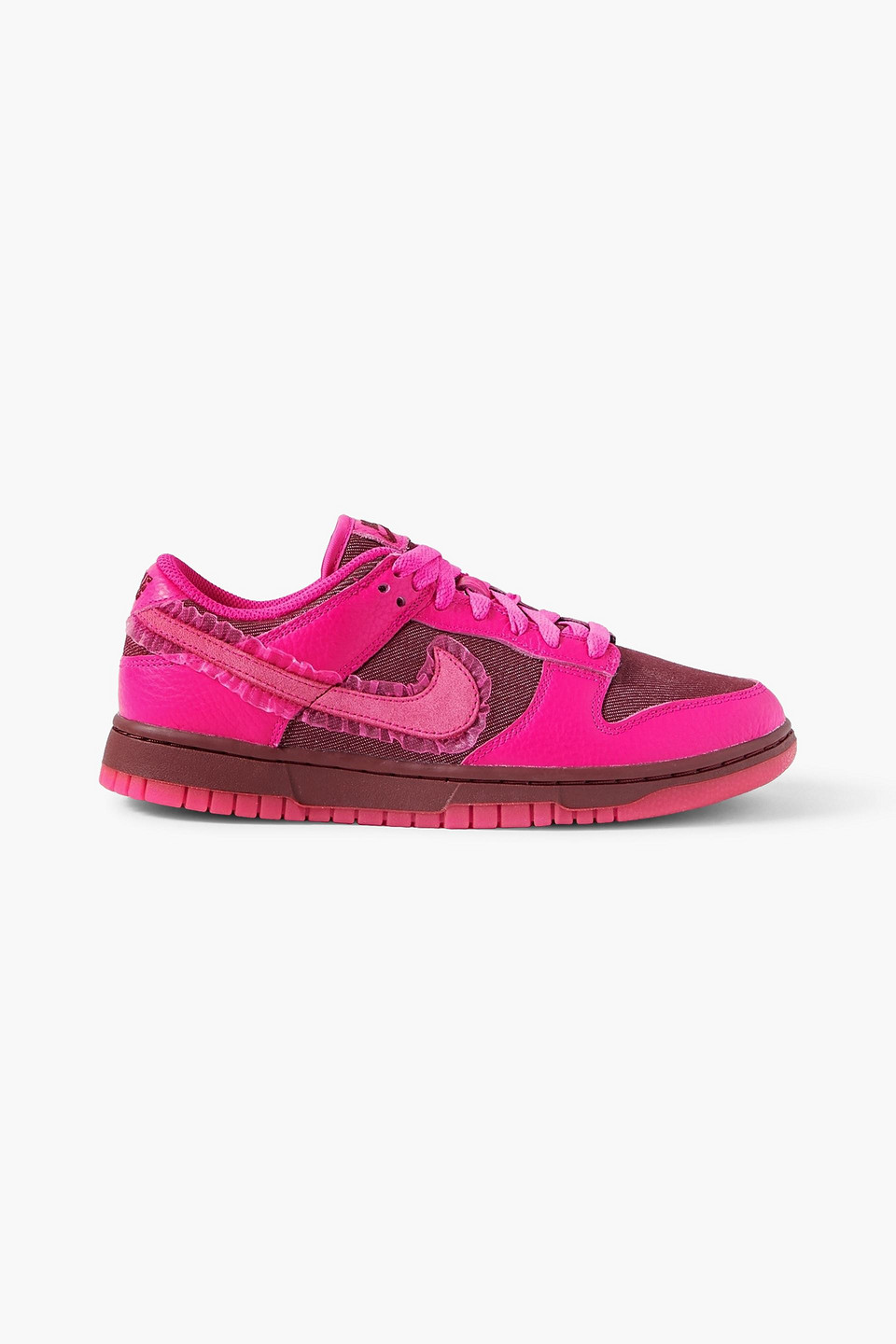 Nike Dunk Low Sneakers Aus Leder Und Twill In Merlot | ModeSens