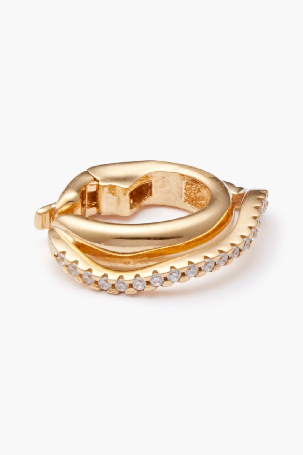 CORNELIA WEBB Gold-plated crystal ear cuff | THE OUTNET