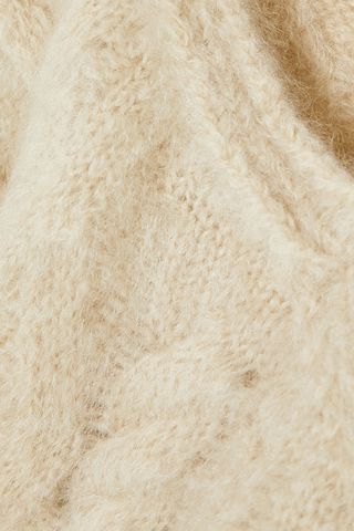 ISABEL MARANT Palima cutout cable-knit mohair-blend sweater | THE OUTNET