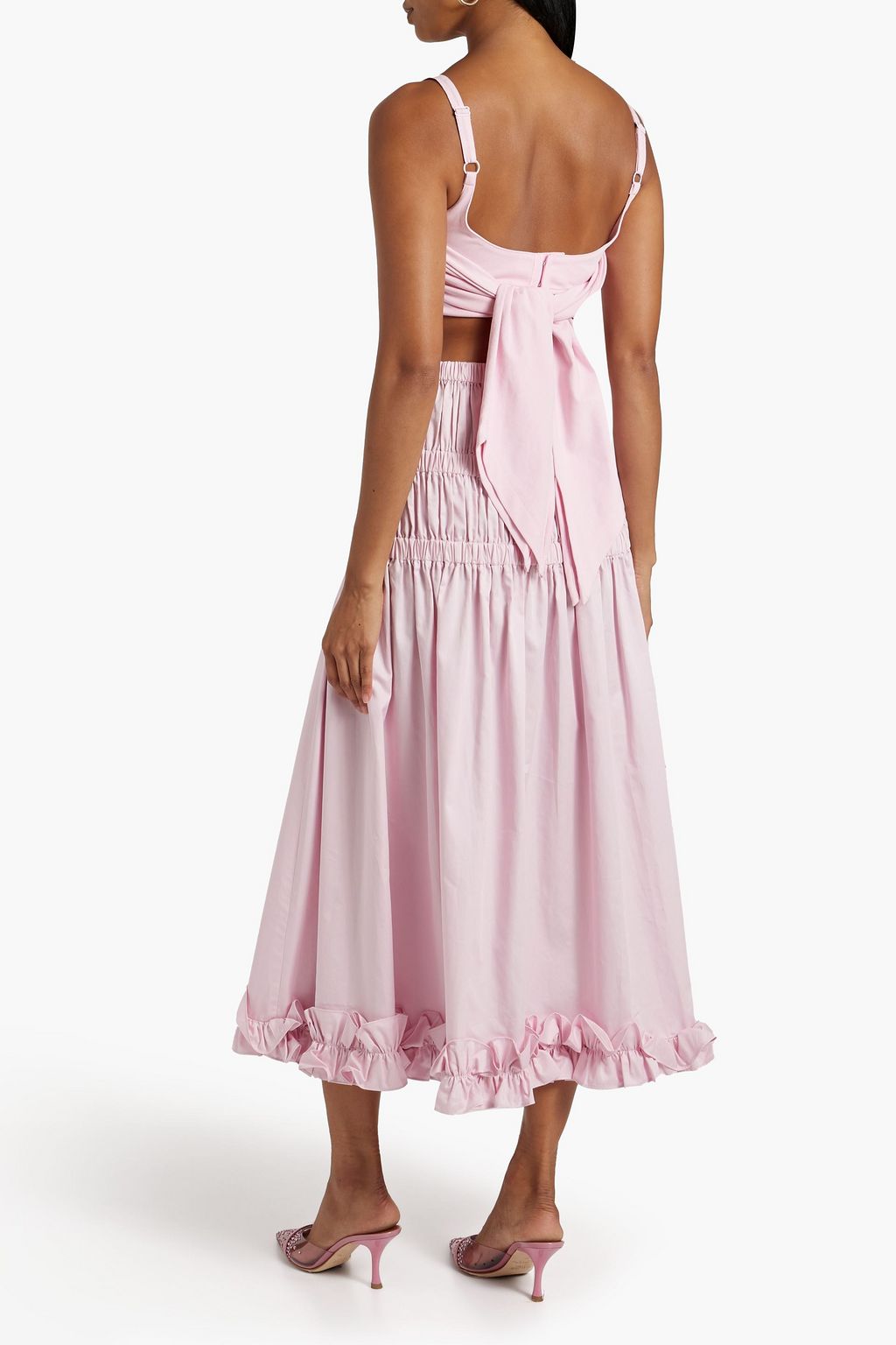 RENAISSANCE RENAISSANCE + The Vanguard Dynasty ruffled shirred cotton ...