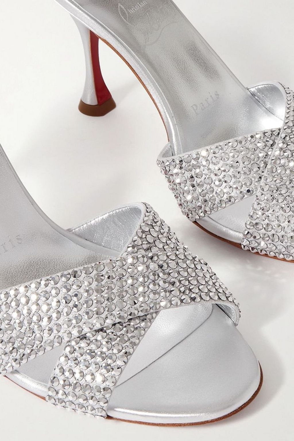 CHRISTIAN LOUBOUTIN Mariza Is Back Strass 85 crystal-embellished ...