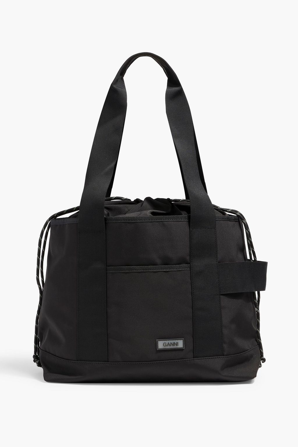 GANNI Appliquéd shell tote | THE OUTNET